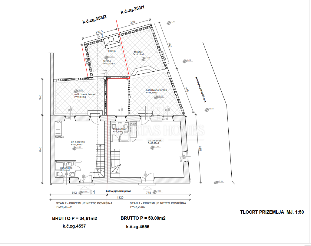 Traditional semi-detached stone house with a beautiful view of Korčula ...